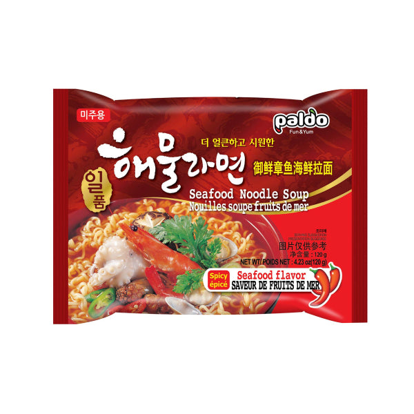 [PALDO] Seafood Ramen (팔도 해물라면 멀티) - 120gX4
