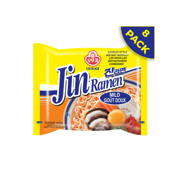 [OTTOGI] Jin Ramen Mild Multi (오뚜기 진라면 순한맛 멀티) - 120gX4