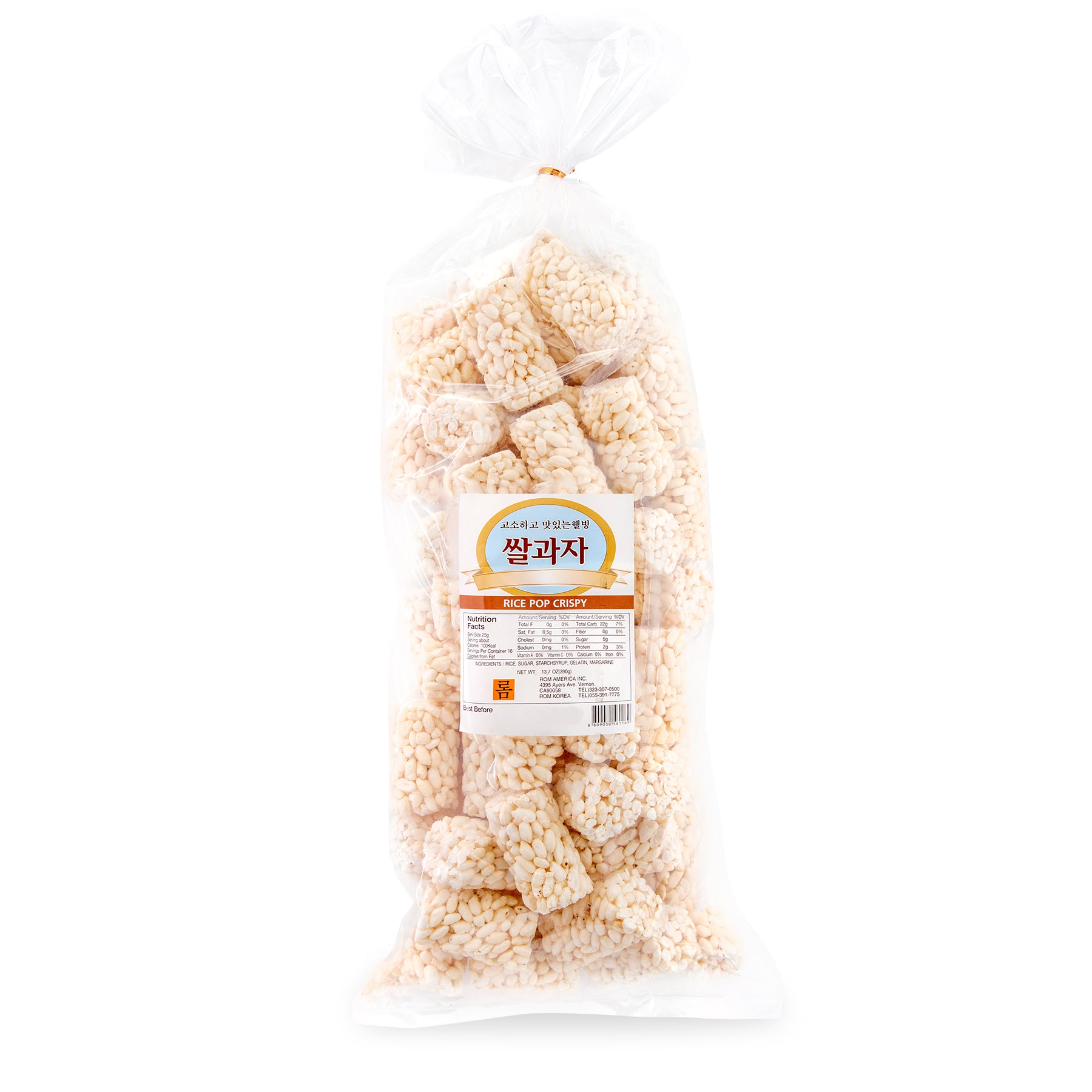 Rice Pop Crispy (Rice Cracker), 쌀과자 (390g)